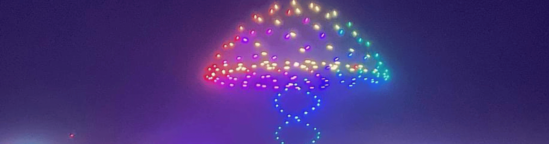 Burning Man drone show by Drone Stories